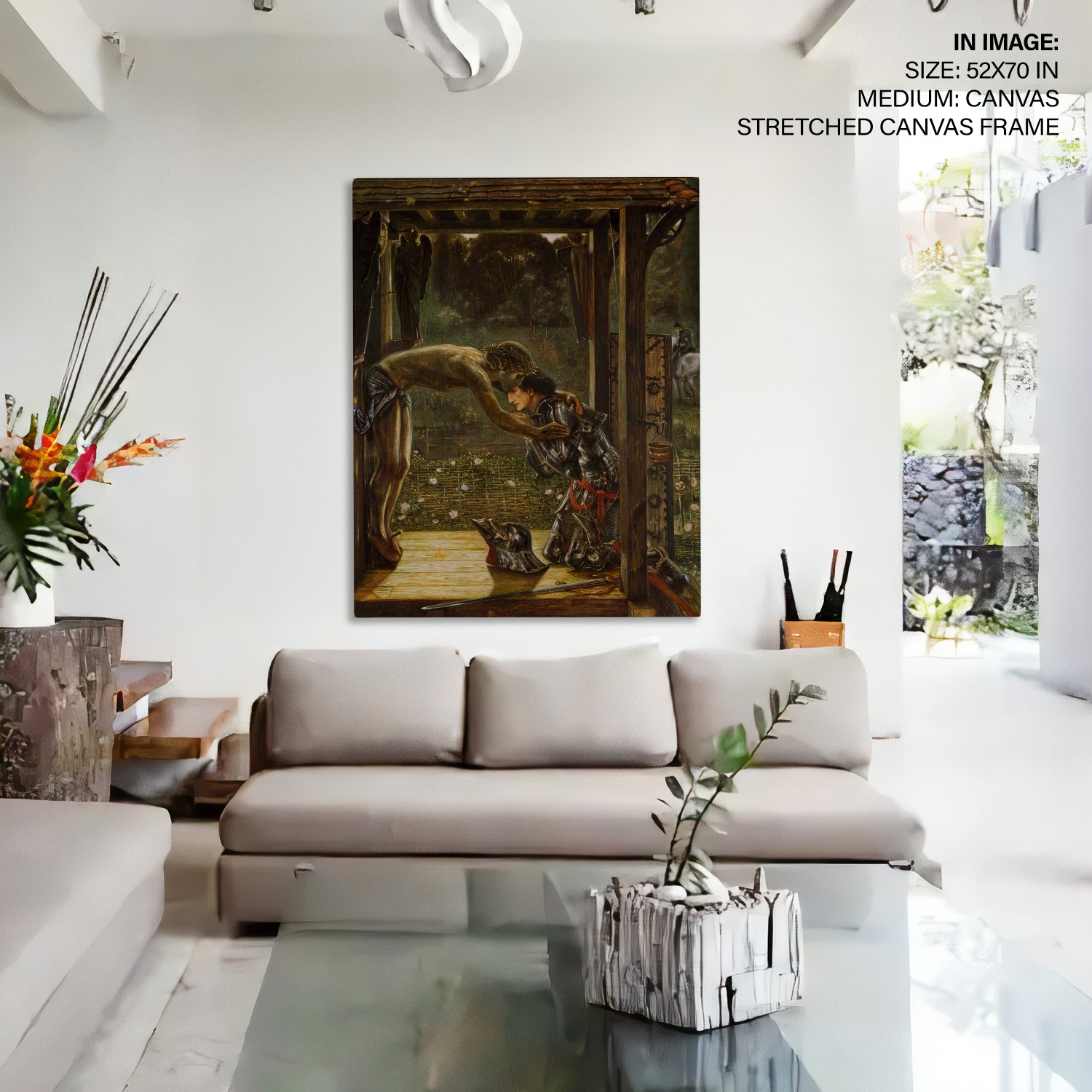 The Merciful Knight by Edward Burne Jones (1863) - Wall Art - 10+ Sizes ...