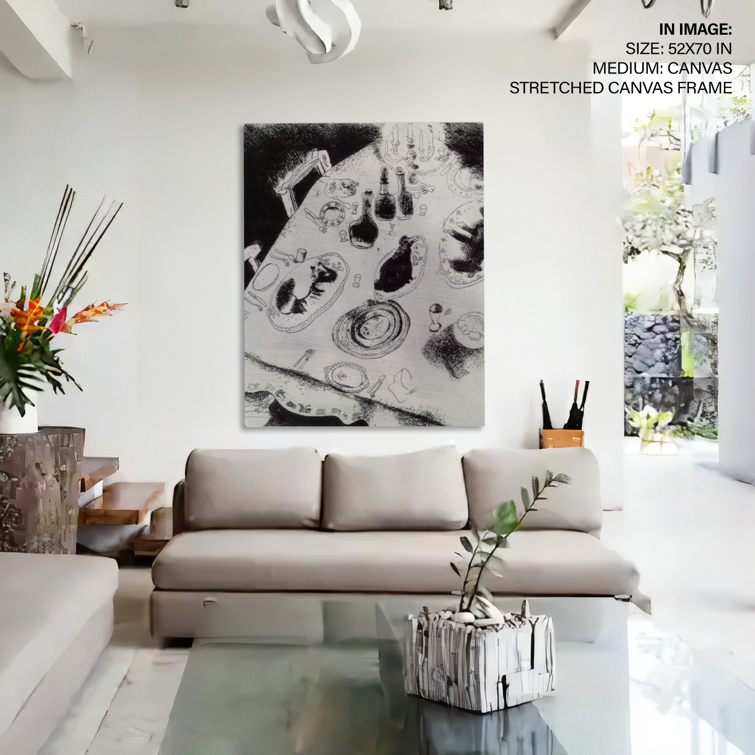 The overflowing table by Marc Chagall (1923) - Wall Art - 10+ Sizes, 50 ...