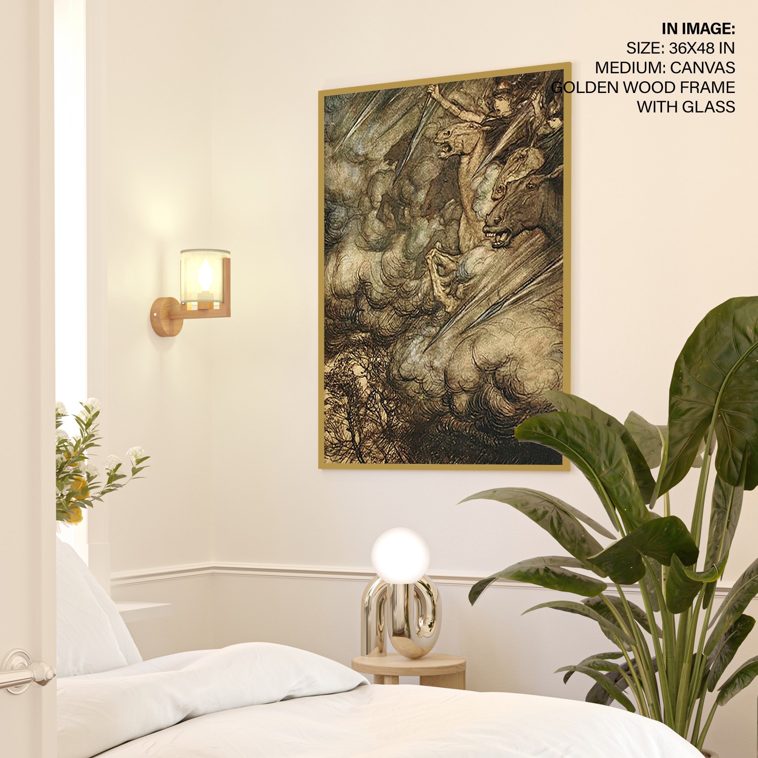 The ride of the Valkyries by Arthur Rackham (Unknown) - Wall Art - 10 ...