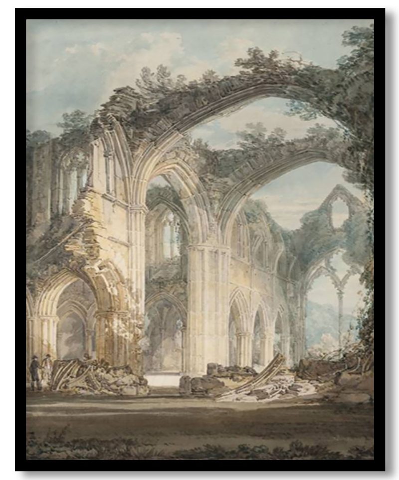 Framed Art | Tintern Abbey. The Crossing and Chancel, Looking Towards ...