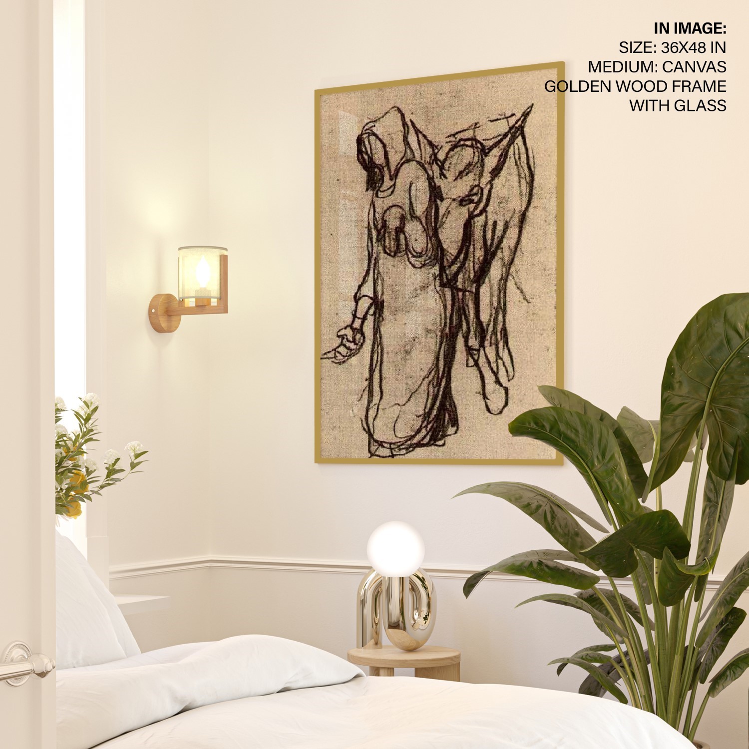 Woman with a Donkey by Vincent van Gogh (1890) - Wall Art - 10+ Sizes ...