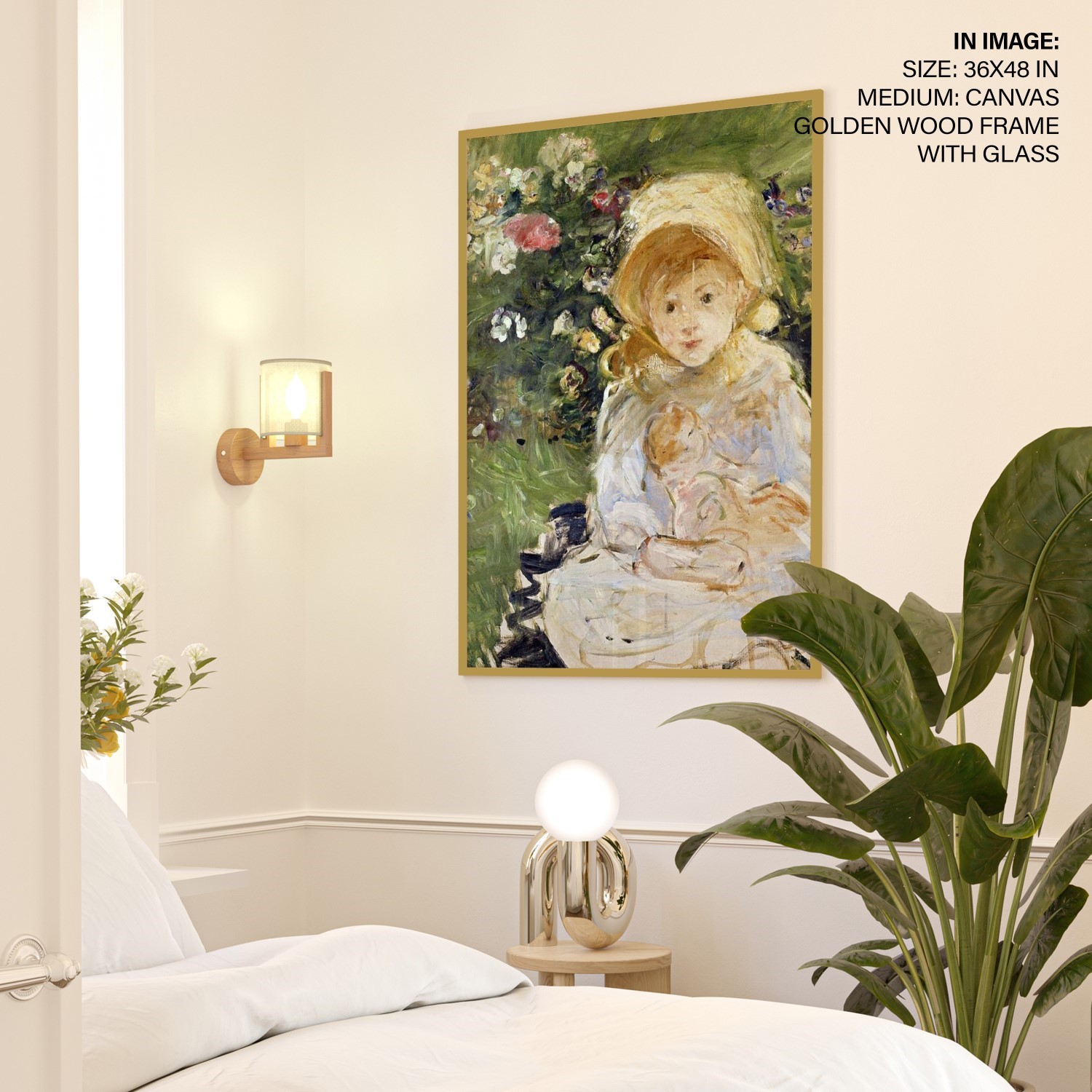 Young Girl with Doll by Berthe Morisot (1883) - Wall Art - 10+ Sizes ...