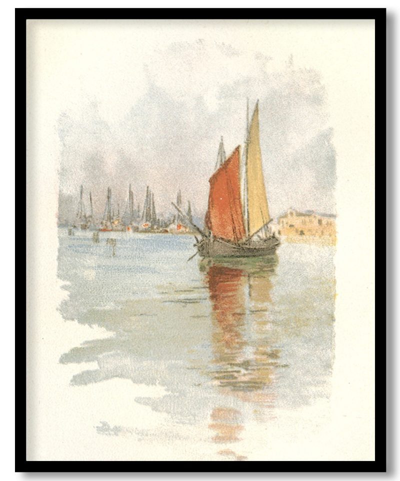 Wall Decor | Woodboats and Dogana by Childe Hassam (Unknown) | Custom ...