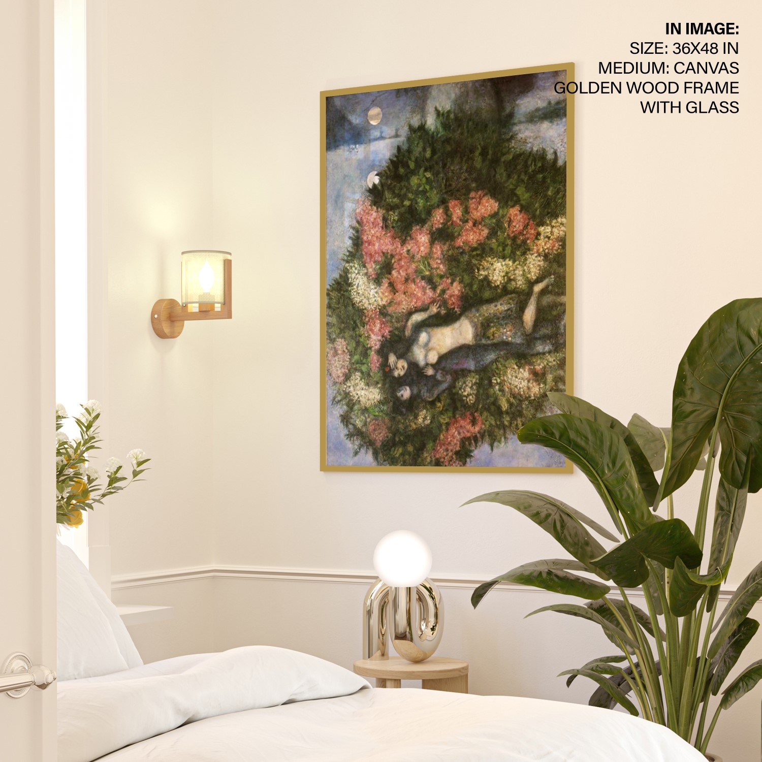 Lovers in the Lilacs by Marc Chagall (1930) - Wall Art - 10+ Sizes, 50 ...