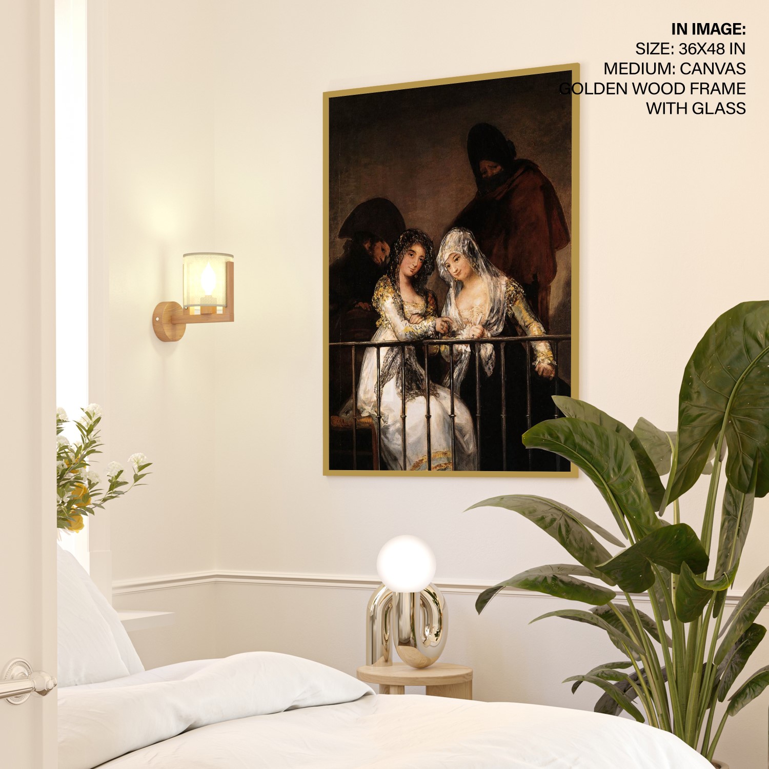 Majas on a Balcony by Francisco Goya (1808) - Wall Art - 10+ Sizes, 50 ...