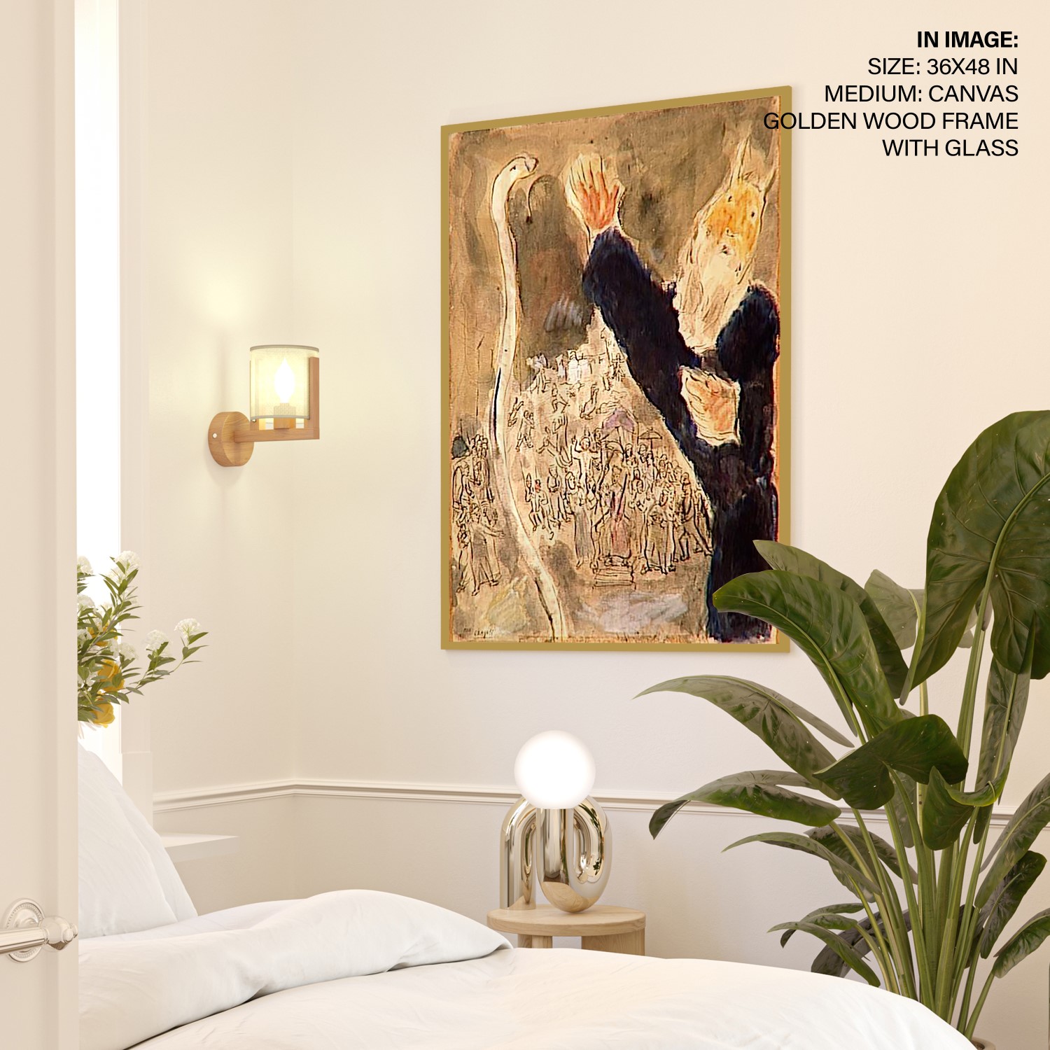 Wall Art | Moses casts his stick that transformed into a snake on the orders of the Lord, that ...