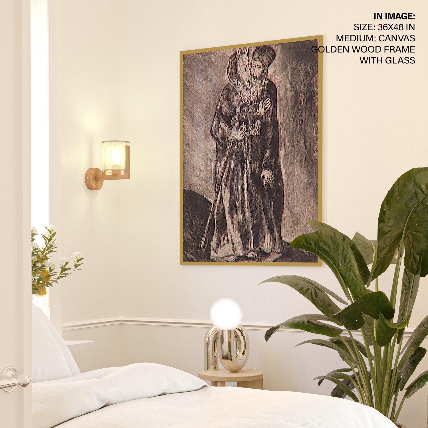 Moses meets in the desert his brother Aaron, who came towards him at ...