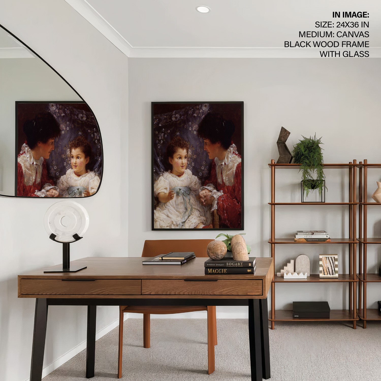 Mrs George Lewis and Her Daughter Elizabeth by Sir Lawrence Alma Tadema (1899) - Wall Art - 10 ...