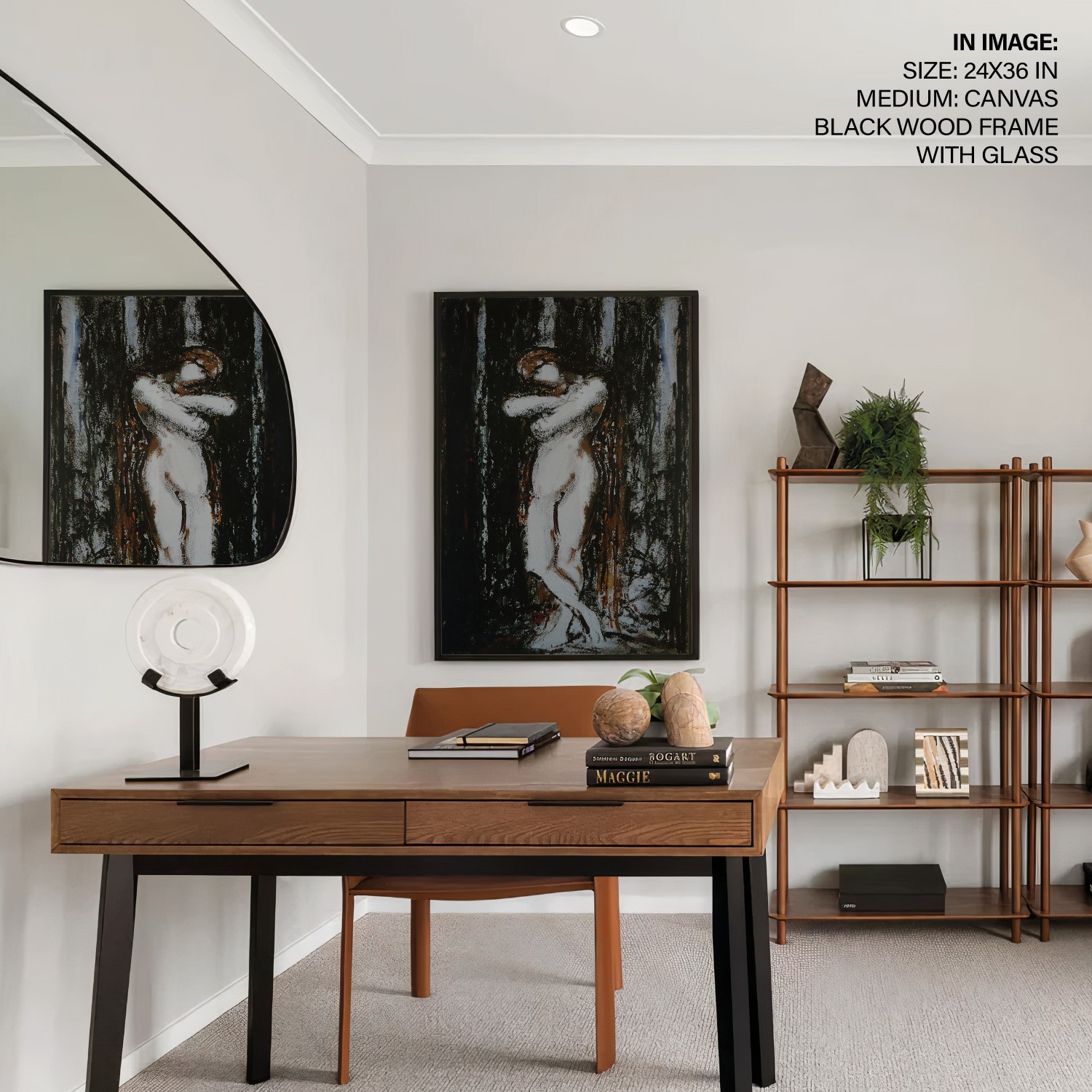 Nu. Draft by Gustave Moreau (1890) - Wall Art - 10+ Sizes, 50+ Frames, Museum Quality - BestOfBharat