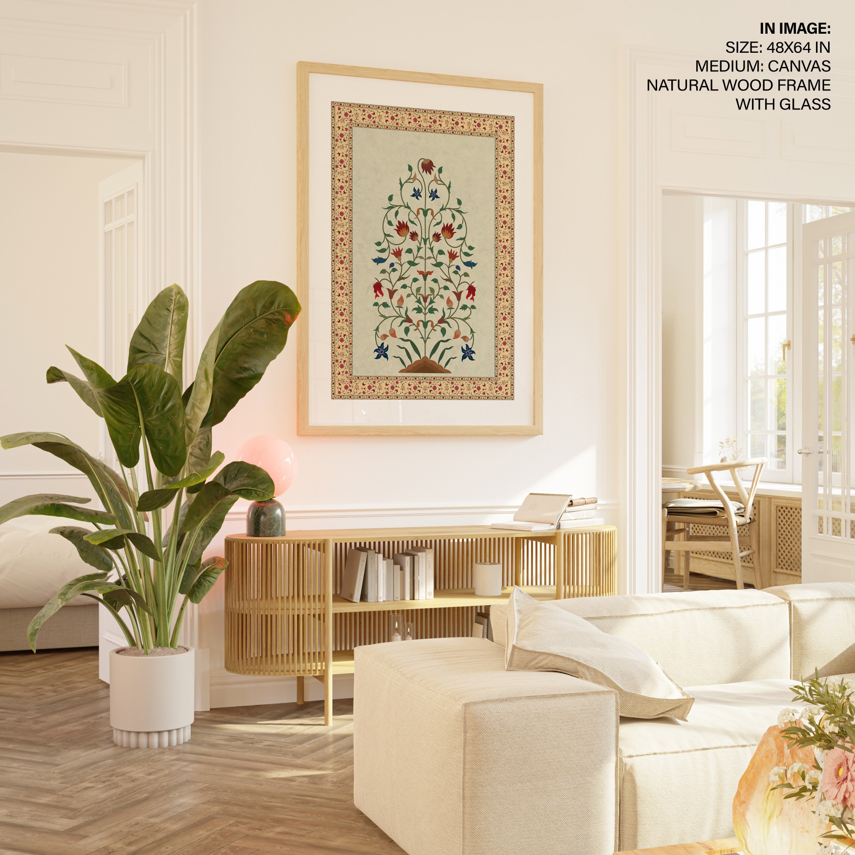Framed Art | Traditional flower design | 50+ Frame Styles • Museum ...